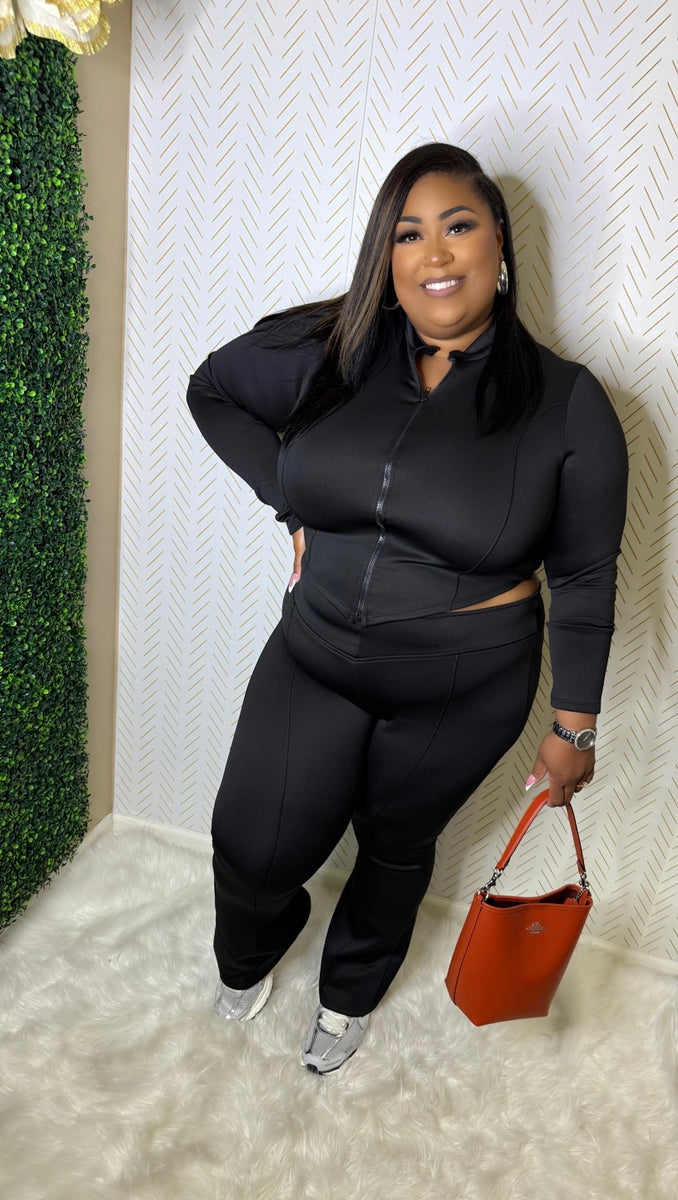 Chill Set {Black} – Confident Curves Boutique